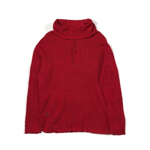 Ralph Lauren | Sweaters | Ralph Lauren Womens Sz X Red Waffle Knit ...